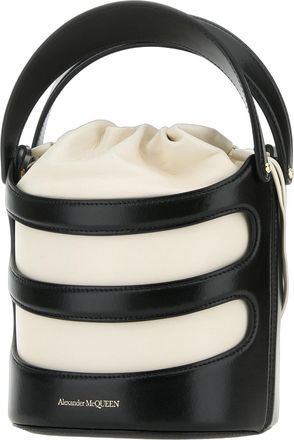 Alexander McQueen Black Borse A Secchiello Bag