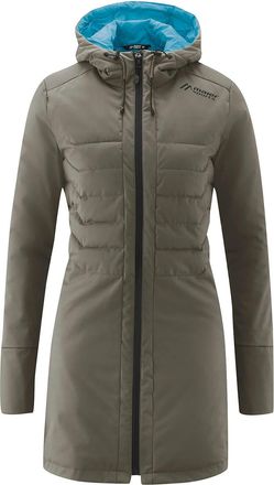 Maier Sports W Skyllar Oliv - Warmer winddichter Damen Softshell Wintermantel, Gr&ouml;&szlig;e 36 - Farbe Dusty Olive