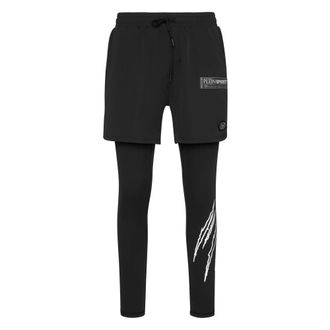 Plein Sport Homme, Pantalons, Noir, Taille: 4XL Pantalon de Course en Nylon
