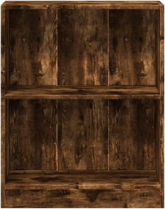 Generic B&uuml;cherregal, Modernes, Minimalistisches Offenes Lagerregal, Ausstellungsregal f&uuml;r Wohnzimmer, B&uuml;ro und Schlafzimmer (Ger&auml;ucherte Eiche 11)