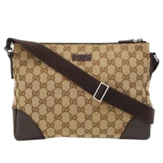 Gucci Sac bandouli&egrave;re GG Canvas Pre-owned - Femme - Pre-owned - Beige - Taille: ONE Size