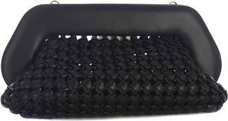 Themoirè Umhängetasche - Schwarz