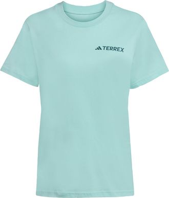 adidas Womens Terrex Graphic T-Shirt Semi Flash Aqua L