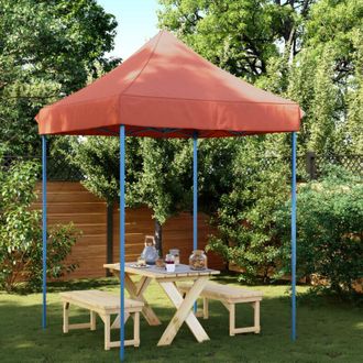 vidaXL Tente r&eacute;ception pliable escamotable terre cuite 200x200x306 cm