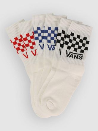 Vans Classic Crew 3Pack Kids Chaussettes blanc