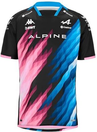 Kappa Maillot Kombat Gasly BWT Alpine F1 Team 2024 pour Homme - Noir - Taille 3XL