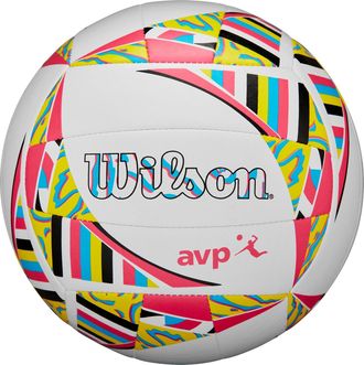 Wilson AVP Movement Volleyball, Weiß/Rosa/Gelb