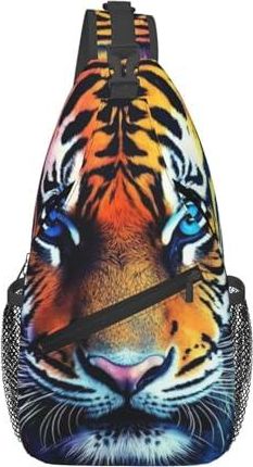 Generic Tiger Sac &agrave; bandouli&egrave;re pour homme Motif animal