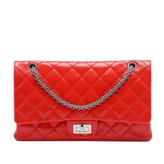 Chanel Sac port&eacute; &eacute;paule Pre-owned Double Flap - Femme - Pre-owned - Rouge - Taille: ONE Size