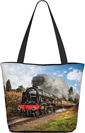 AOOEDM Train Ladies Shopping Bag 13x11x7in.Le cadeau parfait pour la Saint-Valentin.Cest de la Saint-Valentin pour maman, fille, &eacute;pouse, etc