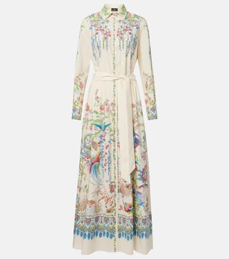 Etro Robe chemise imprim&eacute;e en coton