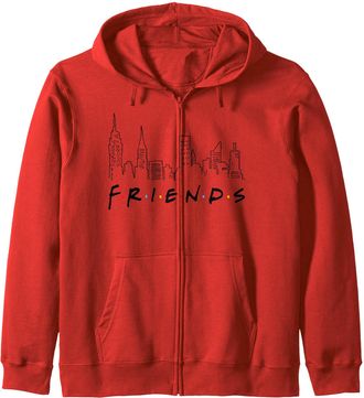 Friends TV Show Skyline Logo NYC Vintage 90er Jahre Fan Geek Sitcom Kapuzenjacke