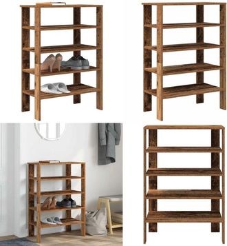 vidaXL Schuhregal Altholz-Optik 61x32x87,5 cm Holzwerkstoff - Vidaxl