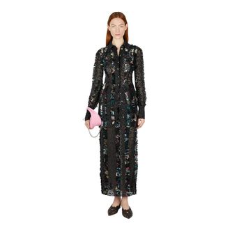 Rave Review Yrsa R&uuml;schenbesatz Hemd - - Dresses - Damen - Schwarzk - L
