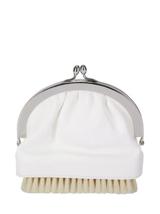 Niccol&ograve; Pasqualetti Portemonnaie - Innovative Leather Purse With Horsehair Bristles - Gr. unisize - in Wei&szlig; - f&uuml;r Damen