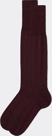 Calzedonia Lange Herrensocken Mit Fil Decosse Bordeaux