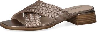 Caprice Femme 9-27207-42 Sandale Plate, Taupe m&eacute;tallis&eacute;, 42 EU