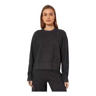 Yves Salomon Femme, Pulls, Gris, Taille: 38 FR Pull ras du cou