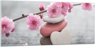 Arttor Wandbilder Dekoration Wohnzimmer Yoga weiblich Blume Gesundheit Panorama Bilder auf Glas 120x50cm Glasbild Schlafzimmer Küche Wand Kunstdruck Art Groß