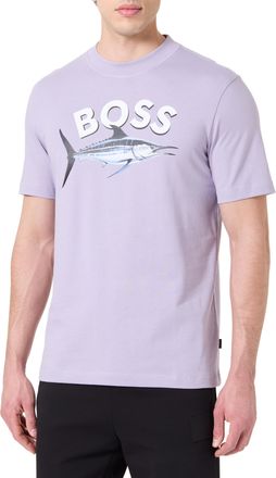 BOSS Te_Bossfish 10260136 01 Shirt Open Purple549 M