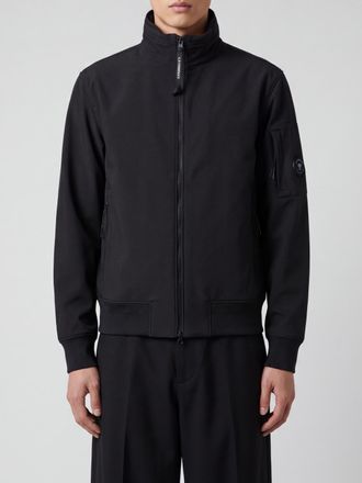 C.P. Company C. P. COMPANY Blouson bomber en softshell technique coupe-vent &agrave; col montant