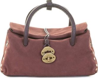 Zanellato Femme, Sacs, Rouge, Taille: ONE Size Sac cartable en cuir avec poign&eacute;e sur le dessus