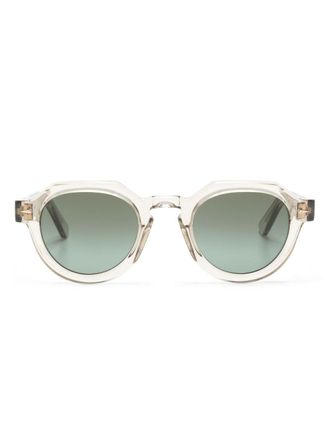 Ahlem Sonnenbrille mit rundem Gestell - Wei&szlig;