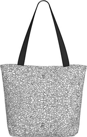 AOOEDM Sac &agrave; provisions pour femme motif ma&ccedil;onnerie en pierre 33 x 28 x 17 cm. Le cadeau parfait pour la Saint-Valentin. Cest de la Saint-Valentin pour maman