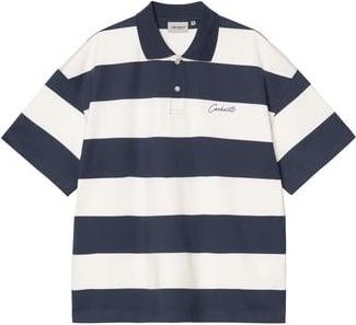 Carhartt Work in Progress Polo manches courtes &agrave; rayures en coton