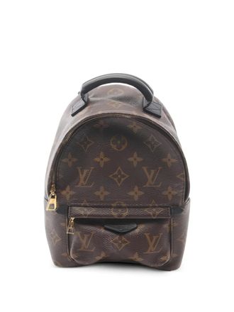 Louis Vuitton mini sac &agrave; dos Palm Springs &agrave; motif monogramm&eacute; (2016) - Marron