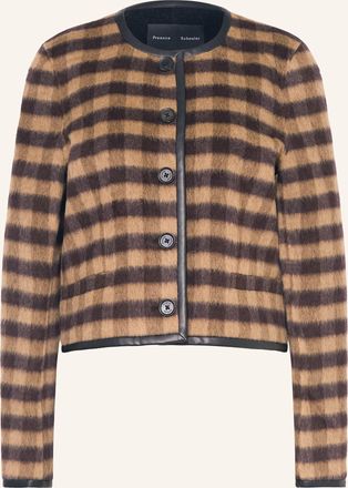 Proenza Schouler Kastenjacke Helene Mit Alpaka braun