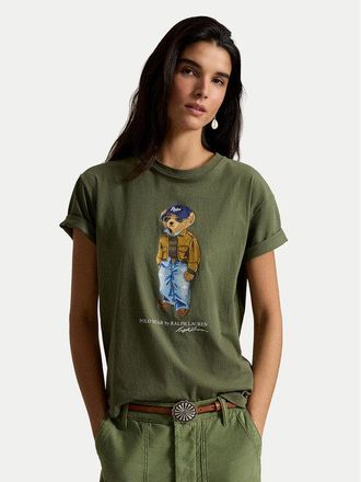 Polo Ralph Lauren T-Shirt 211B17806001 Dunkelgr&uuml;n Regular Fit