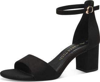 Marco Tozzi Damen Sandalen mit Absatz mit Riemen Elegant, Schwarz (Black), 41 EU