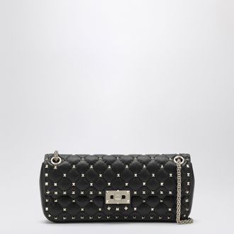 Valentino Garavani Schwarze Rockstud Spike Tasche aus Leder
