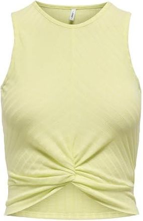 Only Onlsandy S/L Twist Top JRS, Jaune Citron pâle, M Femmes