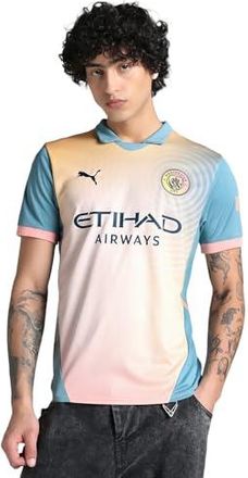 Puma Manchester City Definitely City Maillot 2024/25 Saison - Réplica - Homme - Rose - Taille : L