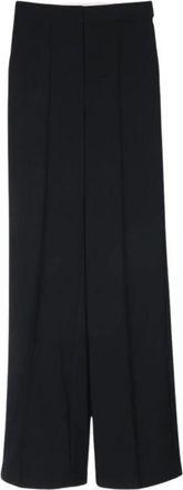 Elisabetta Franchi Pantaloni in cr&ecirc;pe leggero - - Trousers - Damen - Schwarzk - S