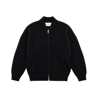 Laneus Homme, Pulls, Noir, Taille: L Bomber Over en Maille