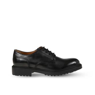 Doucal's Black Lace-Up Derby Shoes With Clean Lines And Pol - Gr. 42,5 (EU) - in Schwarz