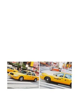 Vical Home Leinwandbild 2er Set Taxi