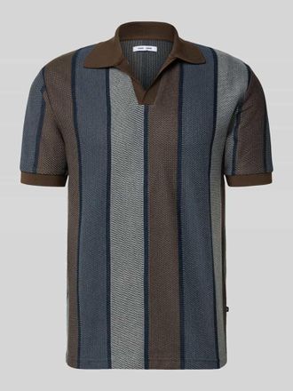 Sams&oslash;e & Sams&oslash;e Poloshirt mit gerippten &Auml;rmelabschl&uuml;ssen Modell TRAVIS