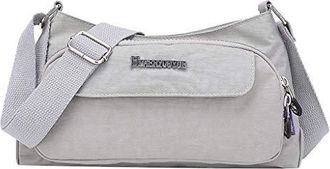 Generic Sacs dordinateur pour femme, sac à main à bandoulière, sac à bandoulière élégant en nylon, grand sac à bandoulière pour homme, blanc, taille unique