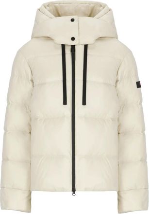 Peuterey Femme, Vestes, Beige, Taille: 36 FR Shiny Nylon Puffer Jacket