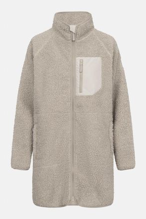 Derbe Derbe Damen Fleecejacke Kuschelby Long Beige Teddy