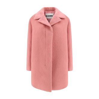 Jil Sander Femme, Manteaux, Rose, Taille: 44 FR Manteau Kaban en Laine