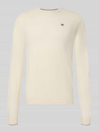 Napapijri Slim Fit Strickpullover aus reiner Wolle Modell DAMAVAND