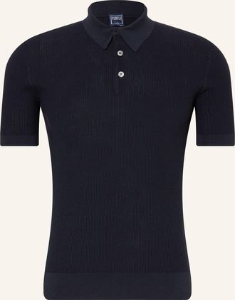 Fedeli Fedeli Strick-Poloshirt blau