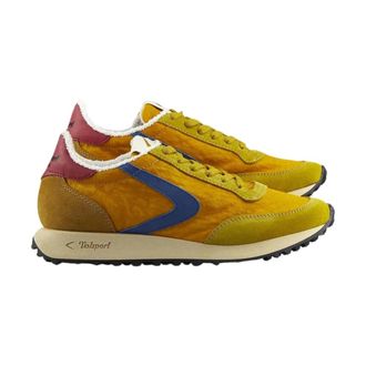 Valsport Vintage Wildleder Nylon Sneakers Gelb - - Shoes - Herren - Gelb - 41 EU