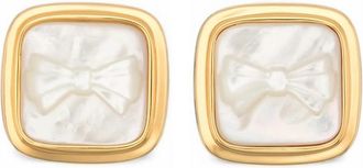 Shushu/Tong X Yvmin Bow-motif Square Earrings