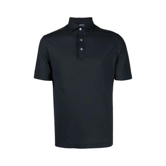 Lardini Polo Kurzarm - - Tops - Herren - Blau - XS